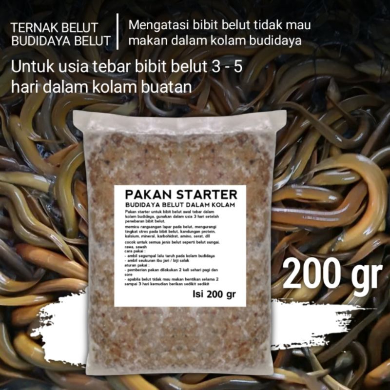 Jual pakan belut ternak budidaya 200 gr | Shopee Indonesia