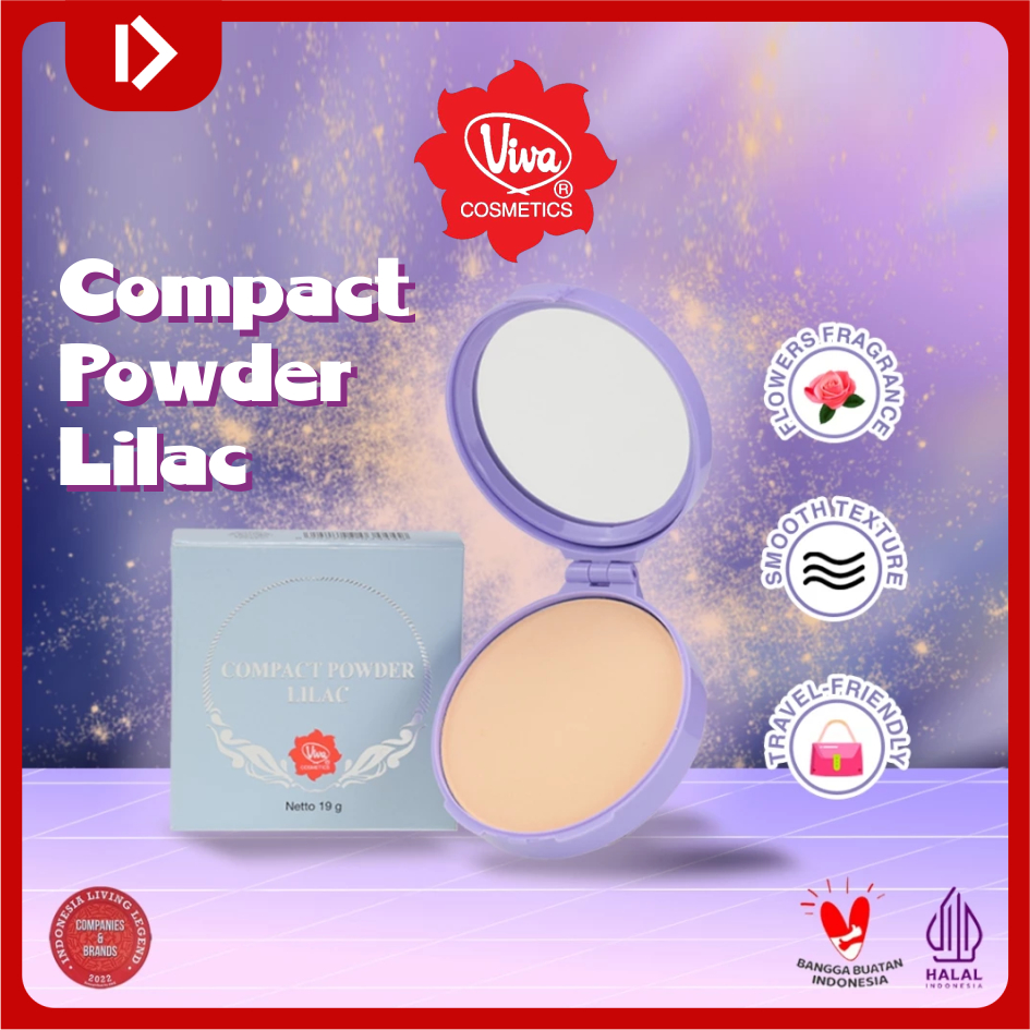Jual DOSIDO - Viva Compact Powder Lilac (tersedia 3 varian warna ...