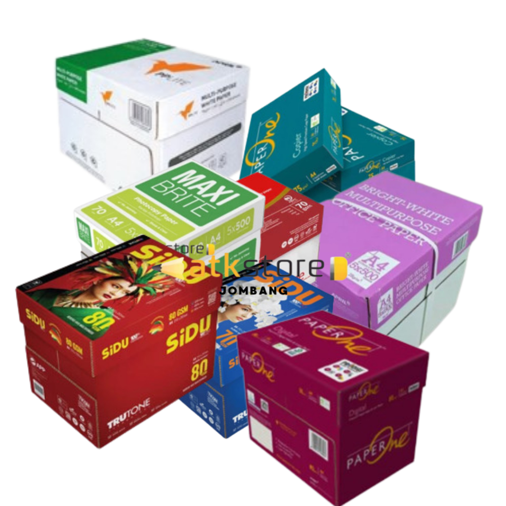 Jual KERTAS HVS F4 70 GRAM 1 BOX ISI 5 RIM SIDU MAXIBRITE PP LITE BMO ...