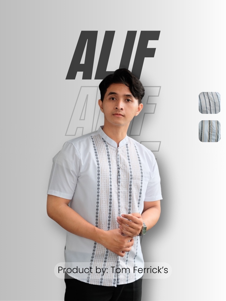 Jual Kemeja Muslim Lengan Pendek Pria - Raya Series / Alif by Tom ...