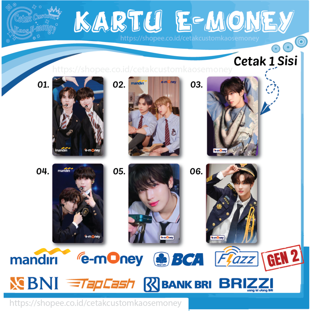 Jual KARTU E MONEY E TOLL KOREA KPOP ENHYPEN PHOTO MEMBER ENGENE EMONEY ...