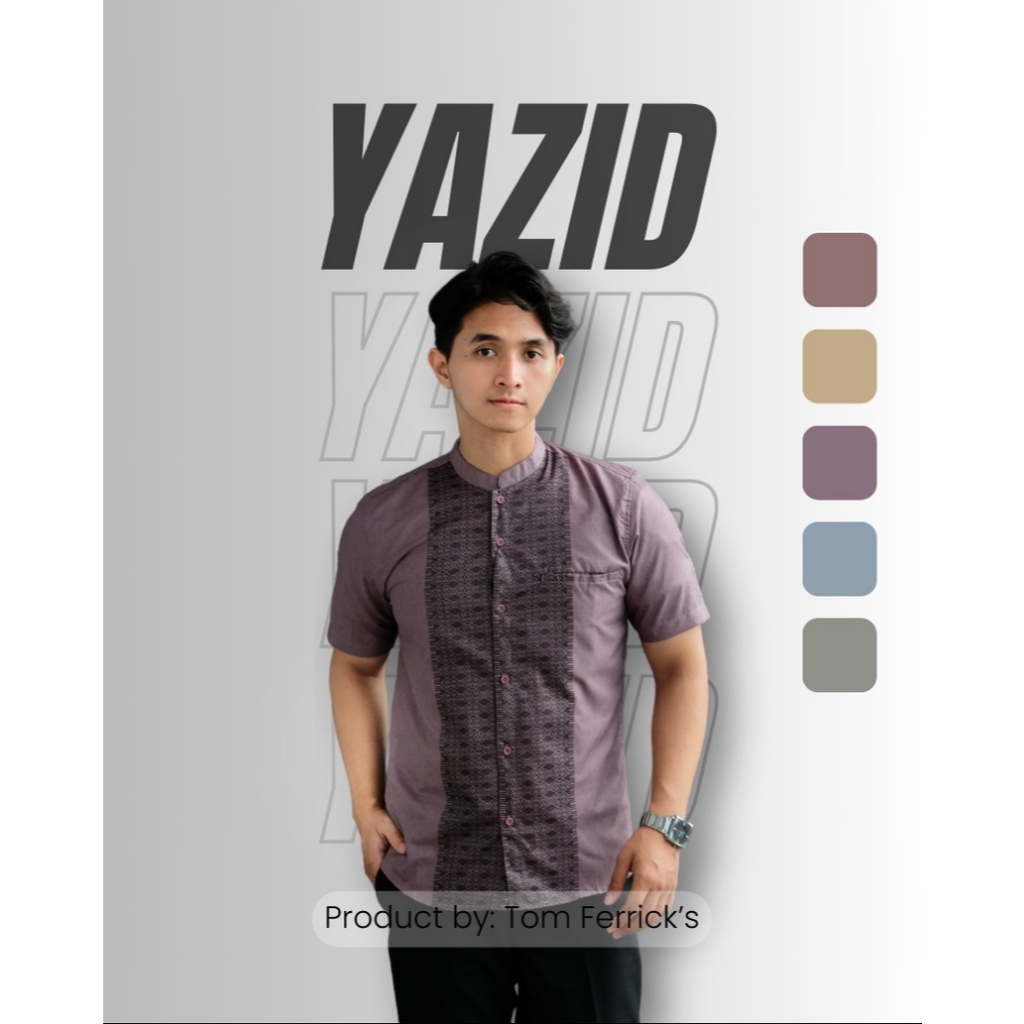 Jual Kemeja Muslim Lengan Pendek Pria - Raya Series / Yazid by Tom ...