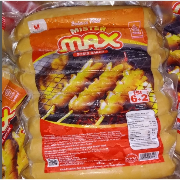 Jual Mister Max Sosis Sapi Bakar Jumbo 500 gr Frozen Food | Shopee ...