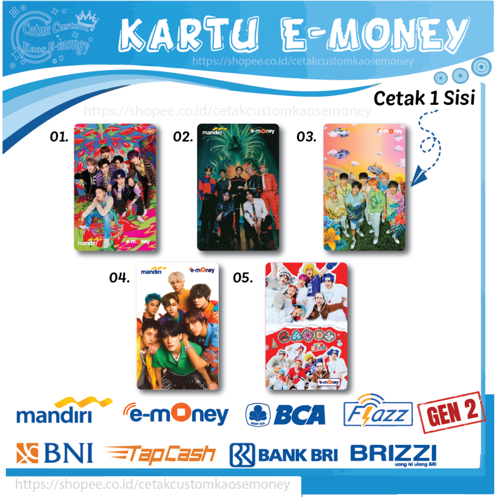 Jual KARTU E MONEY E TOLL GAMBAR KOREA KPOP NCT DREAM MEMBER EMONEY ...