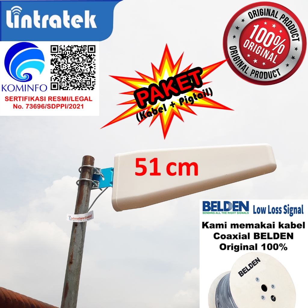 Jual Antena Penguat Sinyal Log Periodic Periodik LPDA untuk modem ...