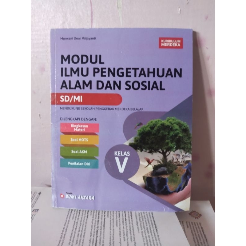 Jual buku modul ipas/ilmu pengetahuan alam dan sosial kelas 5/V sd mi bumi aksara kurikulum ...
