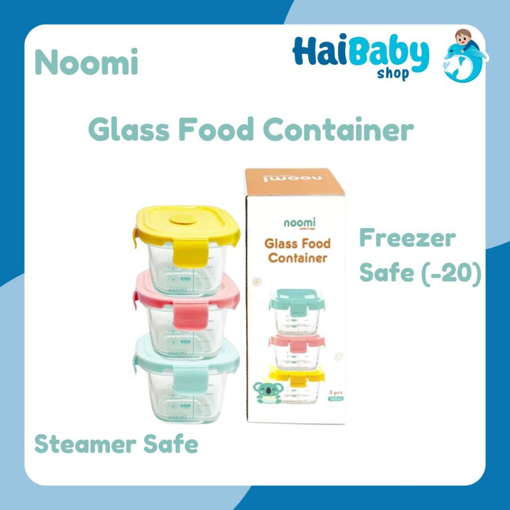 Jual Noomi - Glass Food Container | Kotak Kaca Penyimpanan Makanan ...