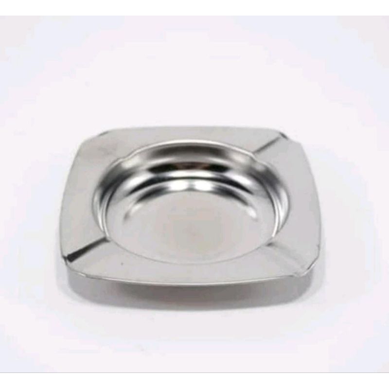 Jual Asbak Stainless Steel Kotak Segi 4 Ashtray Asbak Abu Puntung Rokok ...
