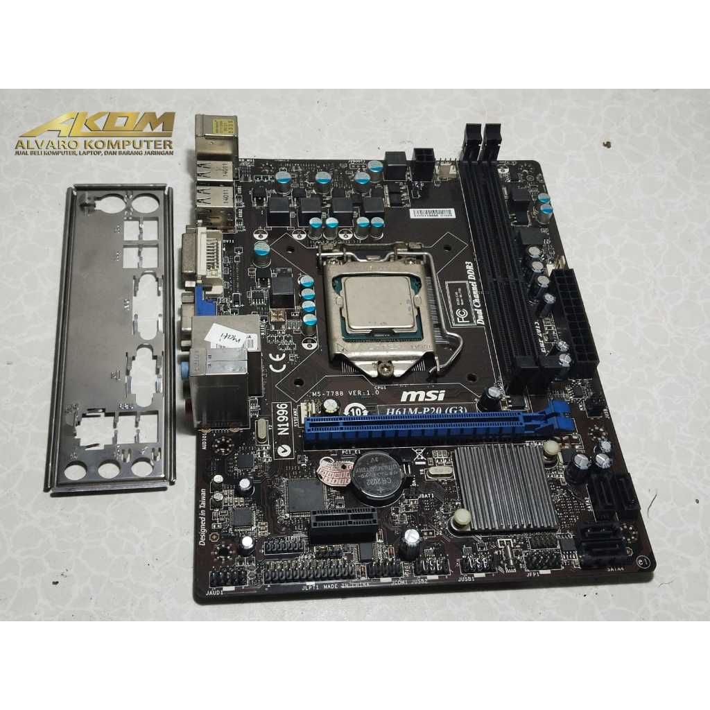 Jual Motherboard MSI H61m-P20 (G3) Mainboard MSI H61 | Shopee Indonesia