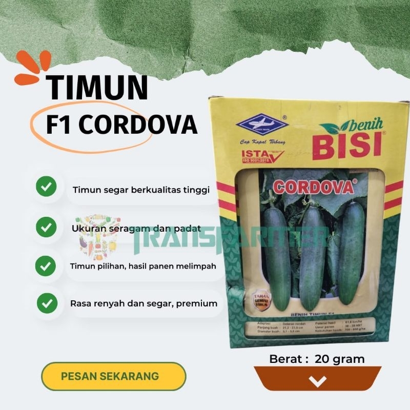 Jual Benih Timun F1 CORDOVA | Shopee Indonesia
