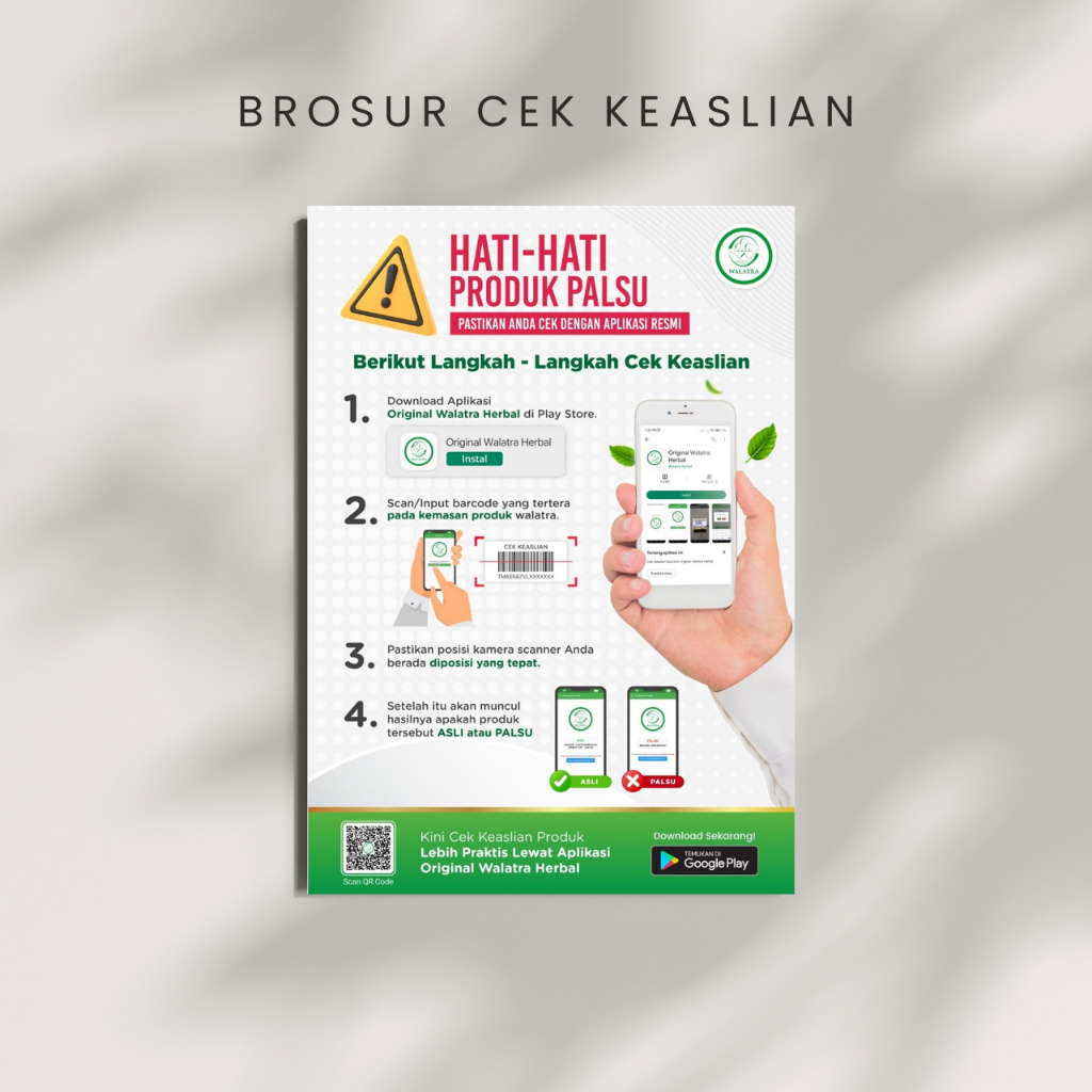 Jual Brosur Cek Keaslian Produk Agis Herbal | Shopee Indonesia