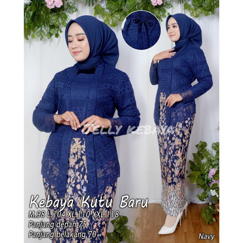 Jual kebaya kutu baru/kebaya/kebaya kondangan/kebaya wisuda/kebaya kekinian/kebaya burkat/kebaya ...