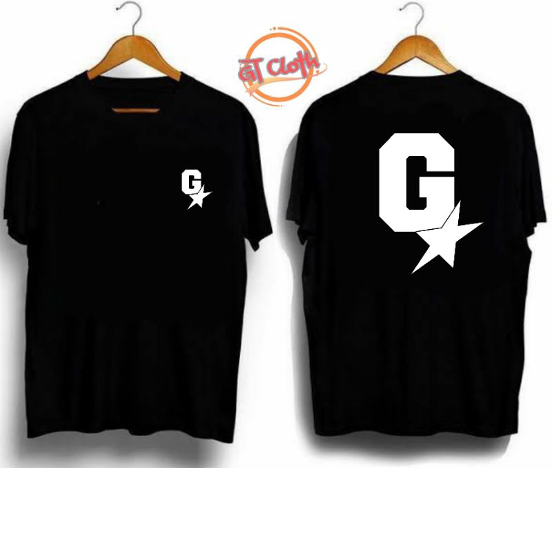 Jual LOGO Inisial Nama Huruf G Star Baju Kaos Distro Bahan Premium Pria ...