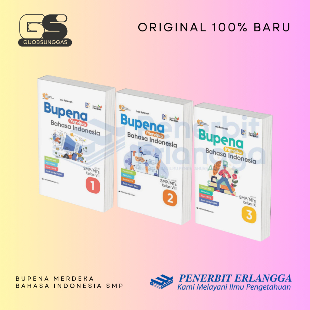 Jual BUPENA MERDEKA BAHASA INDONESIA SMP KELAS 7 8 9 KURIKULUM MERDEKA - ERLANGGA | Shopee Indonesia