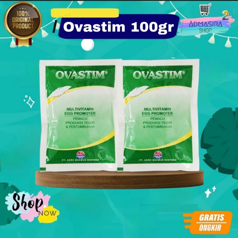Jual Multivitamin Pemacu Produksi TELUR OVASTIM 100gr Egg Promoter ...