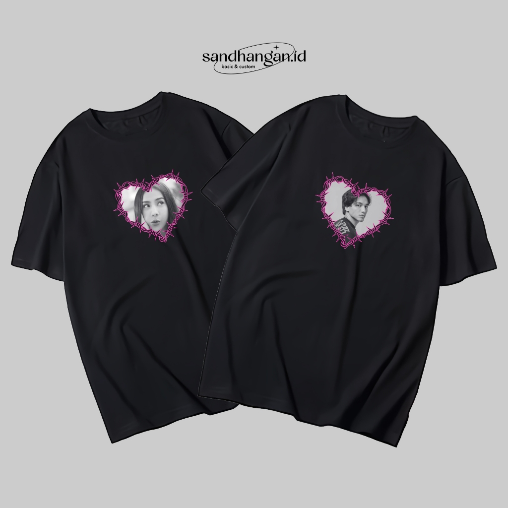 Jual KAOS COUPLE VALENTINE KADO HADIAH BISA CUSTOM FOTO DISTRO PREMIUM ...