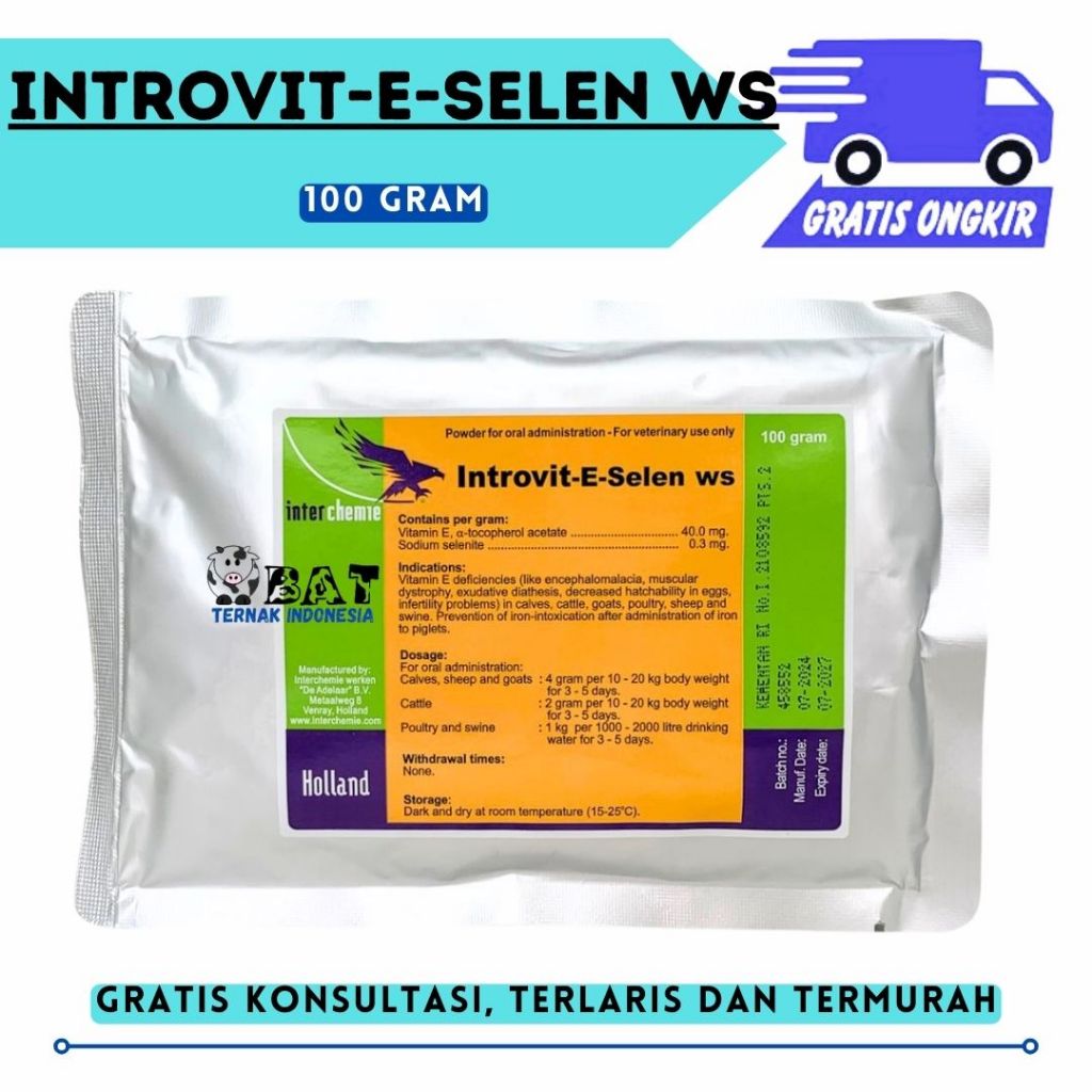 Jual INTROVIT-E-SELEN WS (SERBUK) 100 GRAM - Vitamin Meningkatkan ...