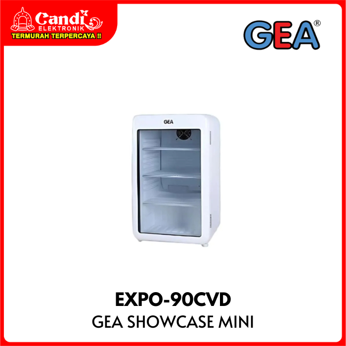 Jual GEA Kulkas Showcase Chiller Mini Kapasitas 95 Liter EXPO-90CVD ...