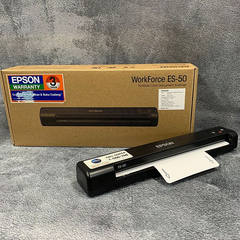 Jual Scanner Epson Workforce ES-50 PORTABLE SHEETFED - ES50 | Shopee Indonesia