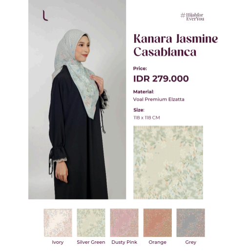 Jual Jilbab Elzatta Segi Empat Elzatta Premium Kanara Jasmine ...