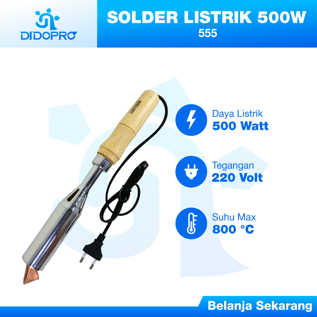 Jual Solder Listrik 500W Gagang Kayu 555 500 Watt Electric Soldering ...