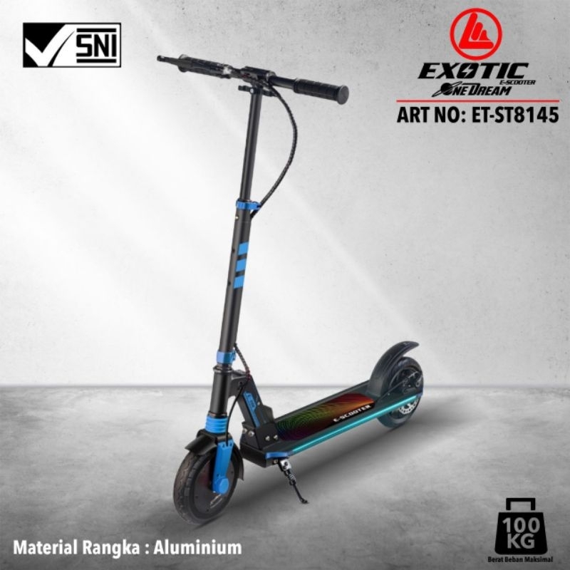 Jual SCOOTER / OTOPED LISTRIK / ELEKTRIK DEWASA EXOTIC ST 8145 | Shopee ...