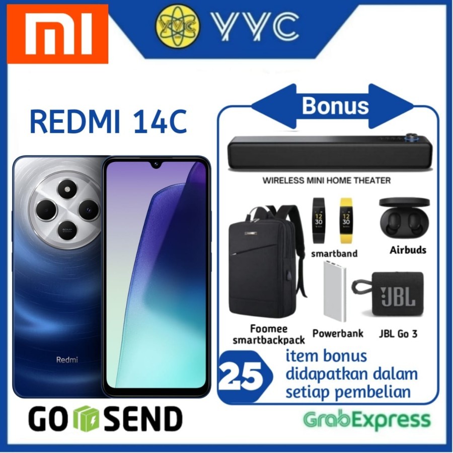 Jual HP REDMI 14C RAM 6/128GB & RAM 8/256GB - GARANSI RESMI | Shopee ...