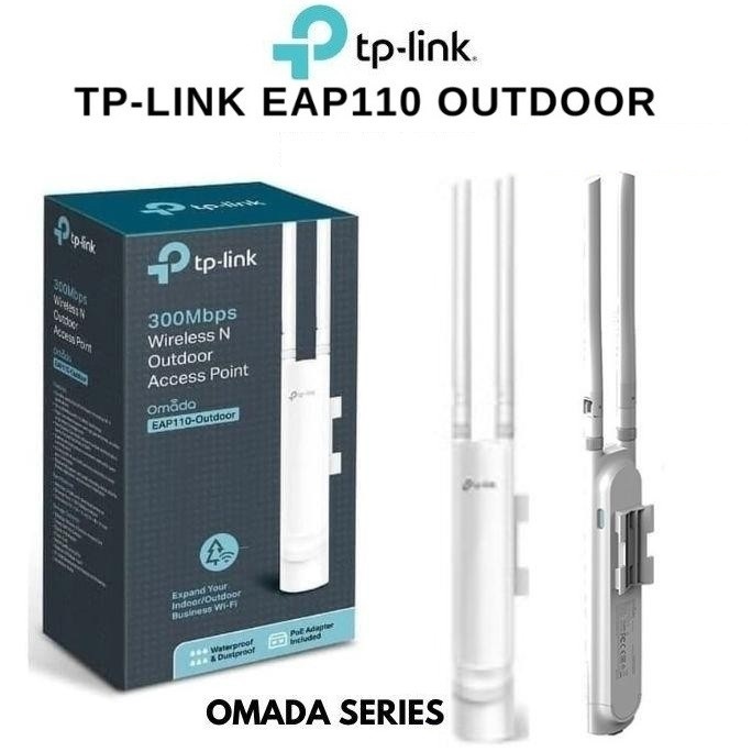 Jual TP-LINK EAP110 Outdoor Access Point Wireless 300Mbps - EAP 110 ...