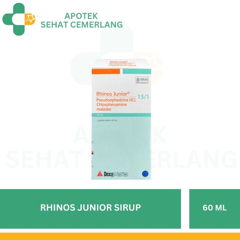 Jual Rhinos Junior Syrup 60 mL - Obat Flu, Pilek, Demam, Hidung ...