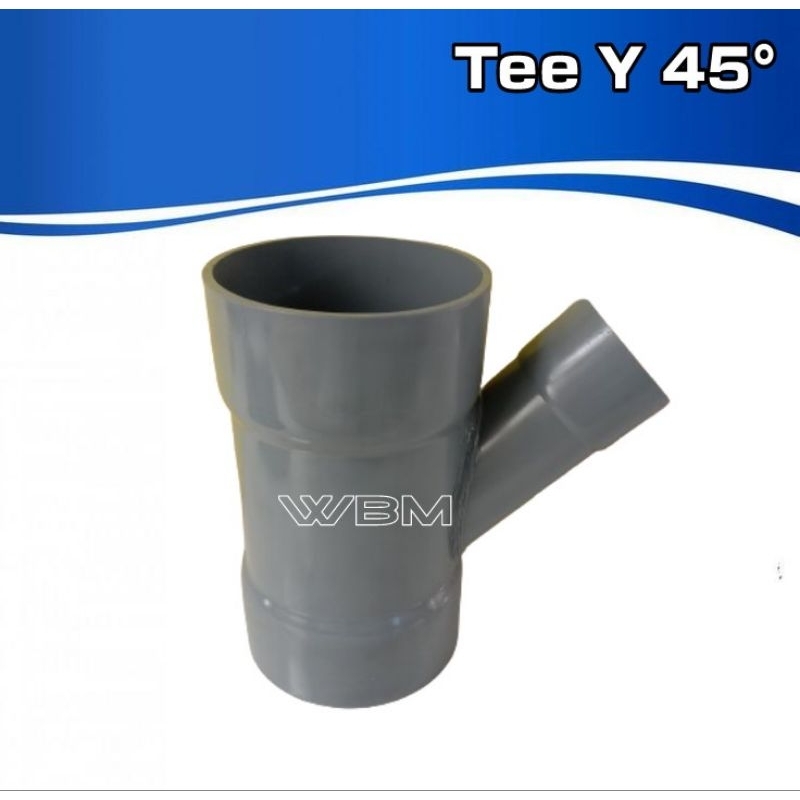 Jual Fitting pvc tee y 12" x 8" inchi aw 45 derajat | Shopee Indonesia