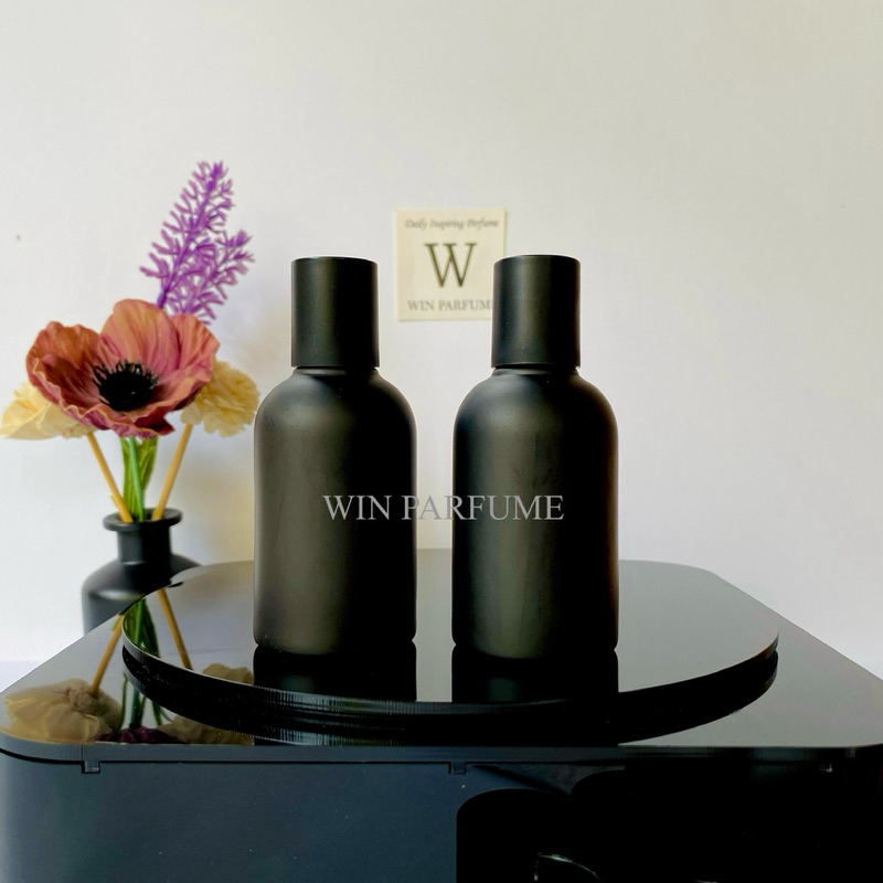 Jual Botol Parfume Mewah 30ml Labo Black Doff Semi Press Tutup Hitam ...