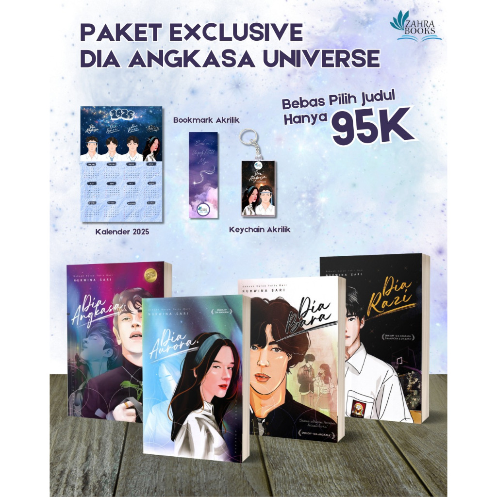 Jual Novel Exlusive Dia Angkasa/ Dia Aurora / Dia Bara / Angkasa Dream ...