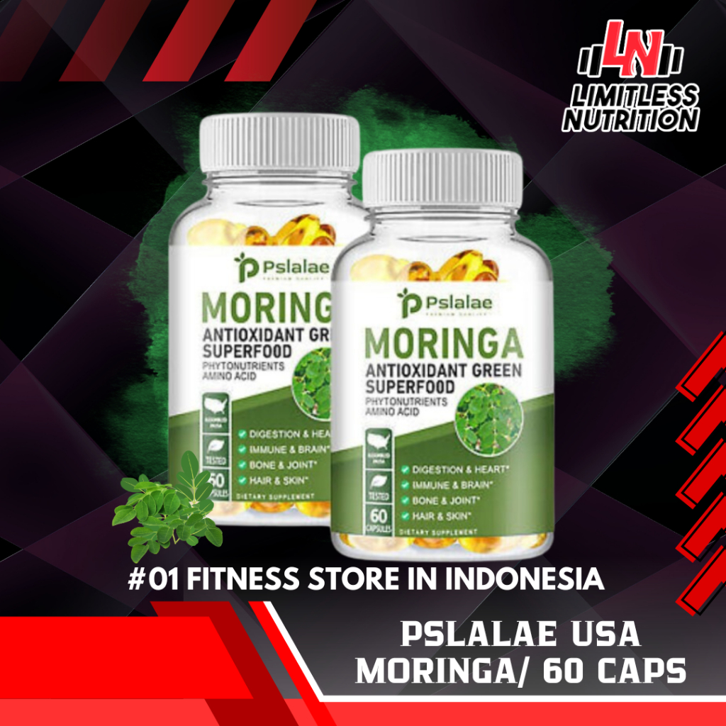 Jual PSLALAE USA Moringa Extract 100mg - 60 Capsule Antioxidane ...