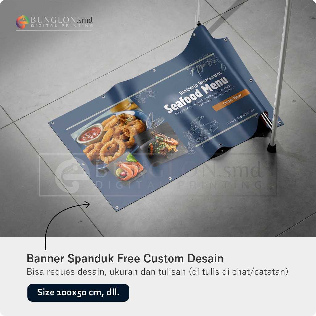 Jual PRINT CETAK SPANDUK BANNER RESTORAN FREE DESAIN | Shopee Indonesia