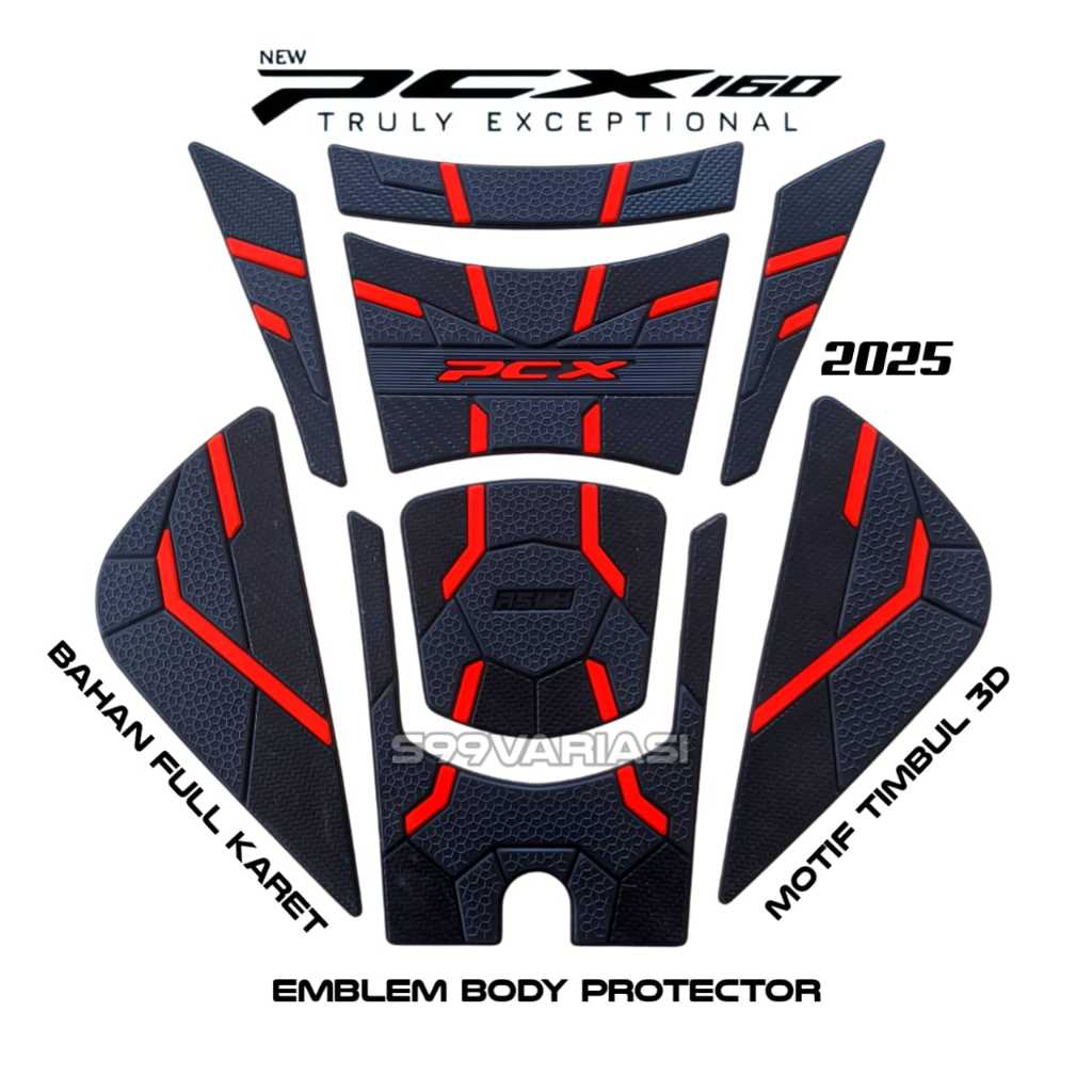 Jual Tankpad Pcx 160 2025 Bahan Karet Cover Body Protector Deckpad ...