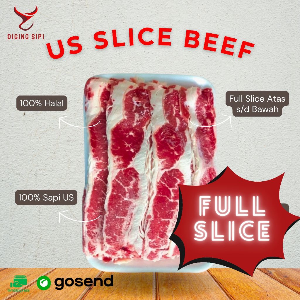 Jual US SLICE BEEF SHORTPLATE DAGING SLICE TERMURAH BANDUNG | Shopee ...