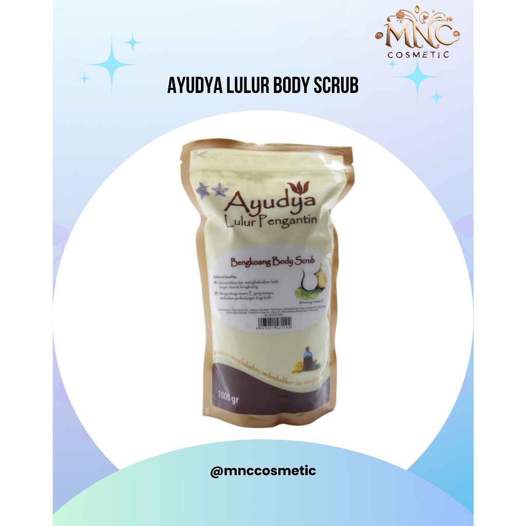 Jual AYUDYA LULUR PENGANTIN BENGKOANG BODY SCRUB ISI 300 GRAM / 1000 ...