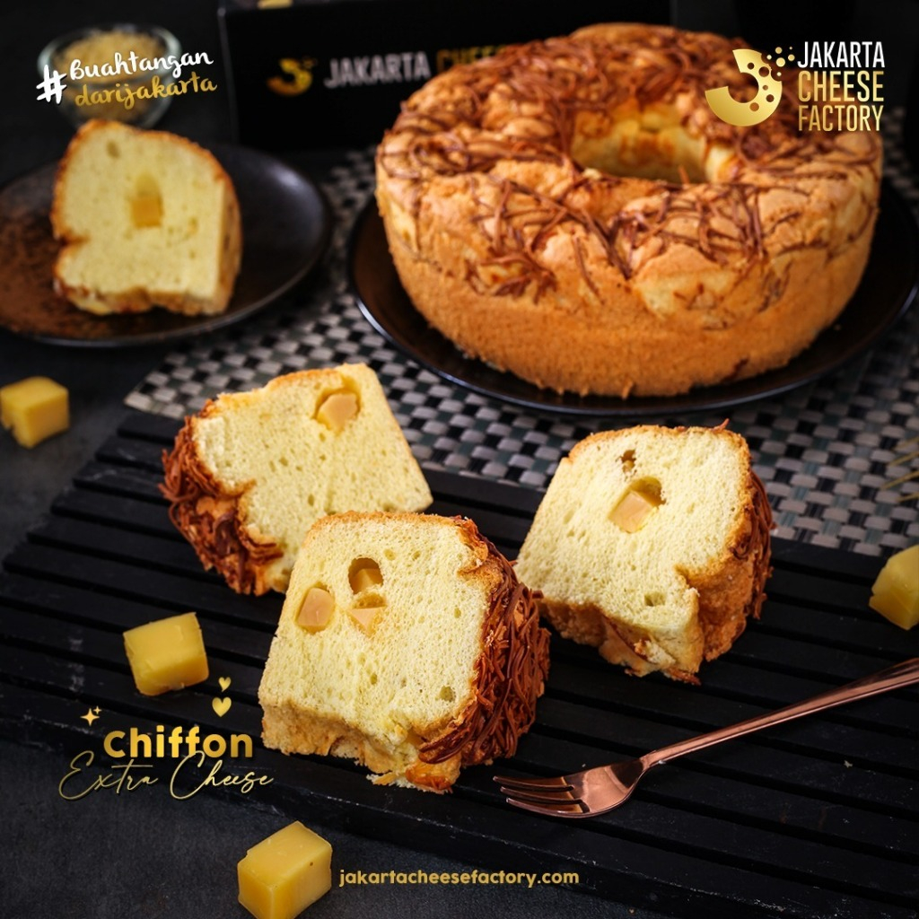 Jual Chiffon Extra Cheese Cake by Jakarta Cheese Factory | Shopee Indonesia