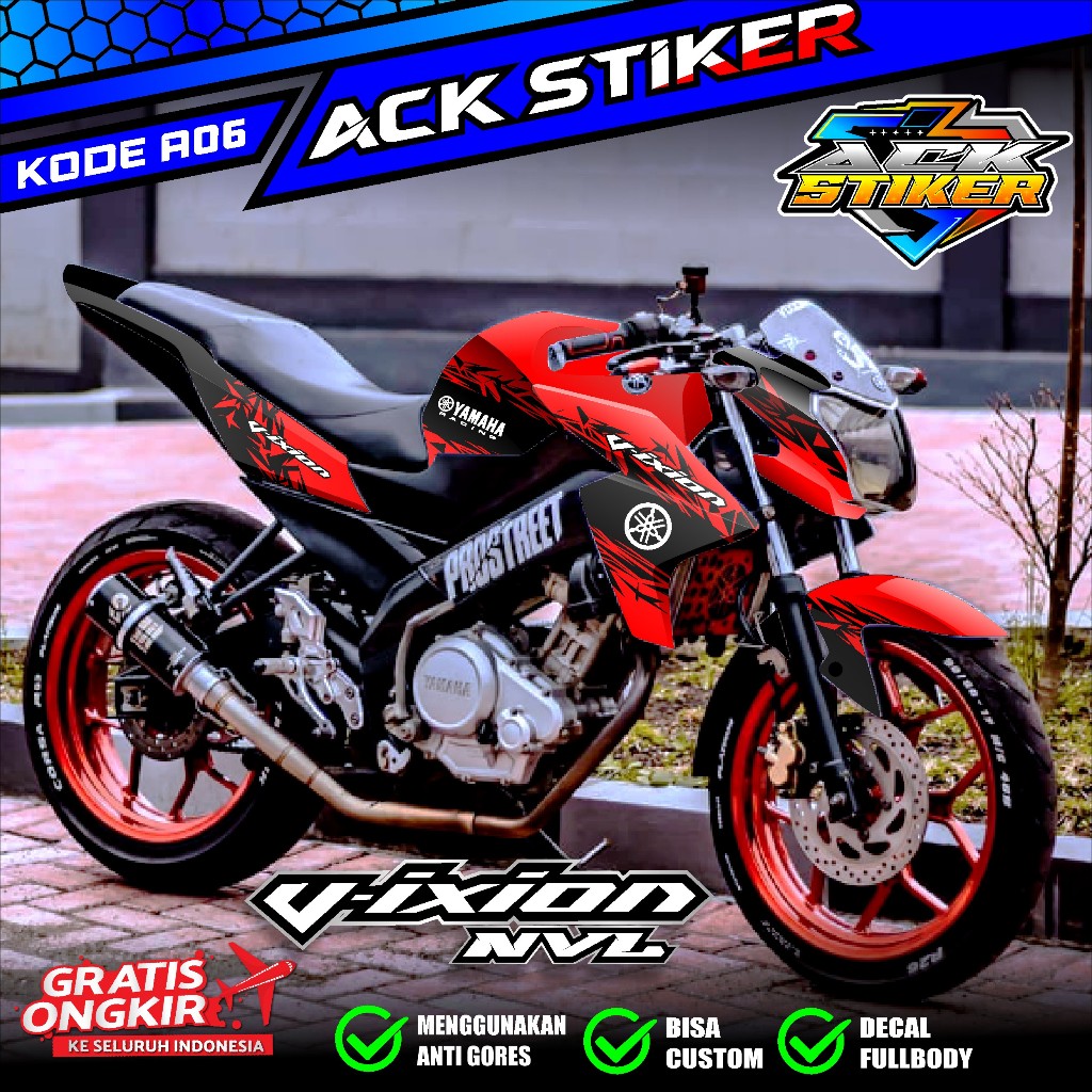 Jual Decal Sticker Variasi Fullbody New Vixion Lighting - Stiker Vixion ...