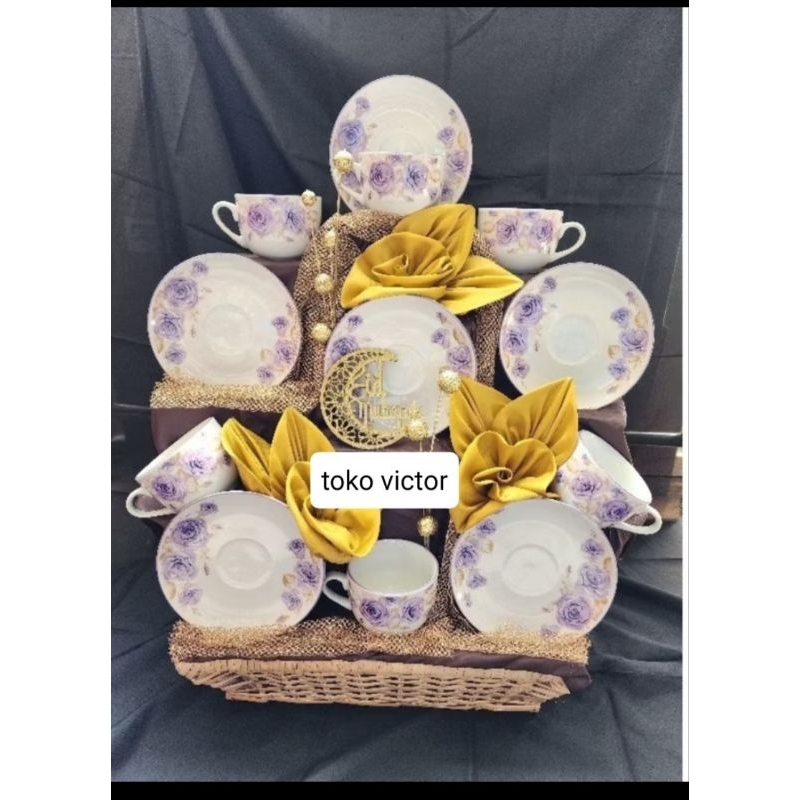 Jual parcel lebaran/parcel tea set / parcel cangkir / parcel keramik ...