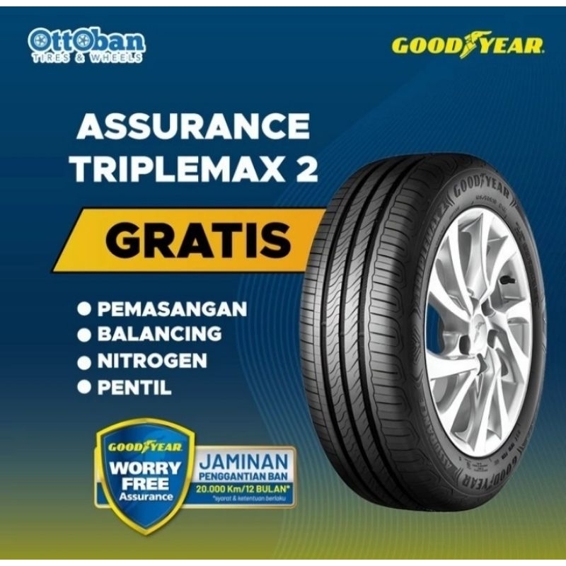 Jual Ban Mobil Goodyear Assurance Triplemax 205 55 R16 91V | Shopee ...