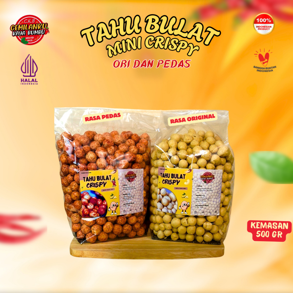 Jual Cemilanku - 500GR Tahu Bulat Crispy Mini Rasa original dan Rasa ...