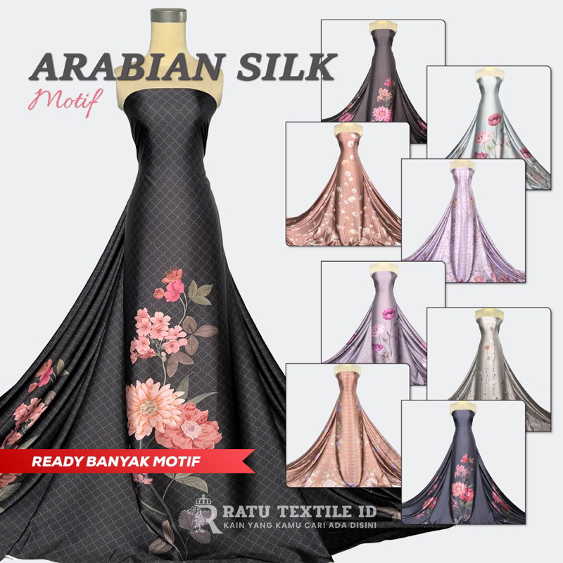 Jual Kain Arabian Silk Armany Silk Kain Seragam Sarimbit Satin Sutra ...