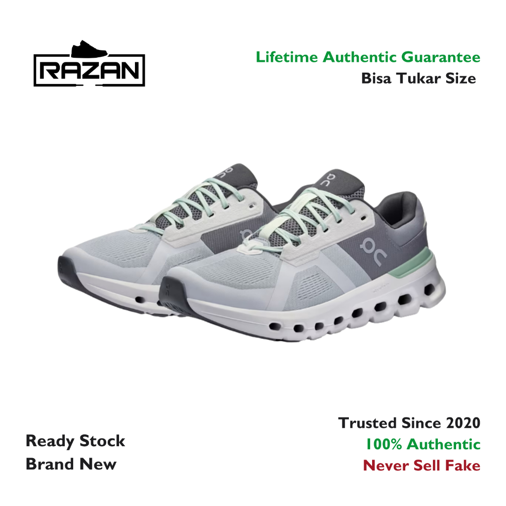 Jual ON Cloudrunner 2 Wide Glacier Sage 100% Authentic Original ...