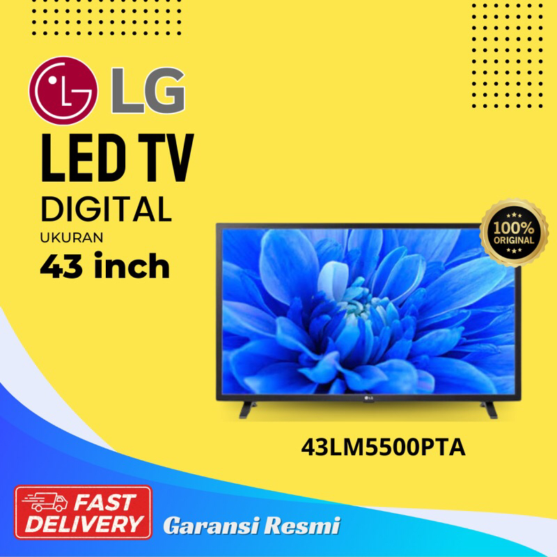 Jual LED TV LG 43 Inch / DIGITAL TV FULL HD 43LM5500PTA Garansi Resmi ...