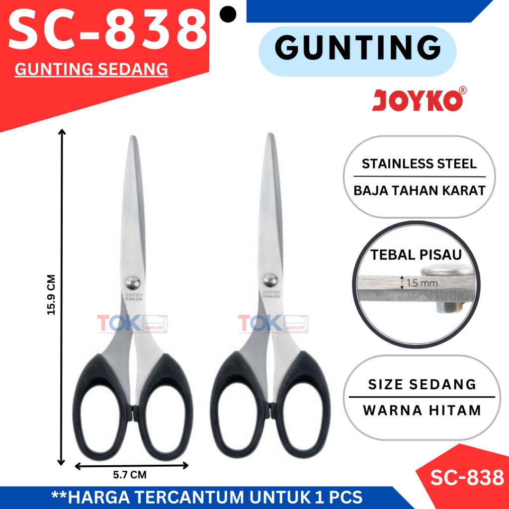 Jual Gunting JOYKO SC-838 bukan SC-848 | Shopee Indonesia