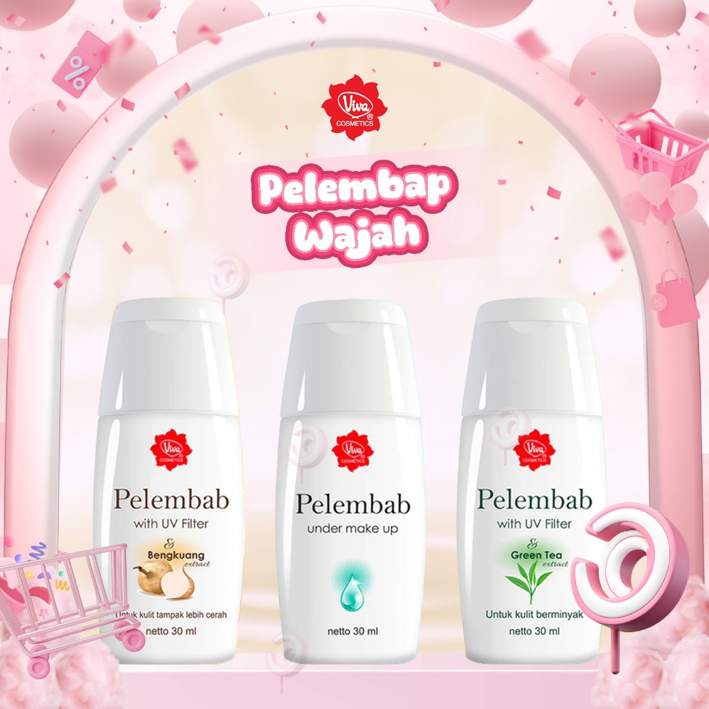 Jual VIVA - PELEMBAB WAJAH ( 30 ml ) - Moisturizer Muka Anti Oksidan UV ...