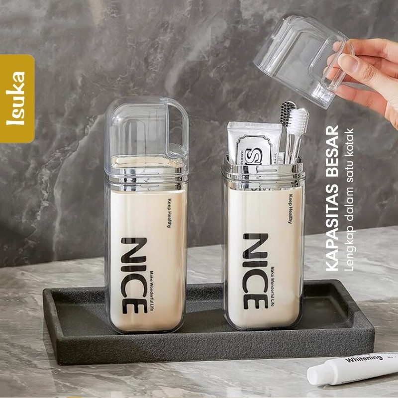 Jual Kotak Tempat Sikat Gigi Odol Premium Gelas Kumur Plastik Aesthetic ...