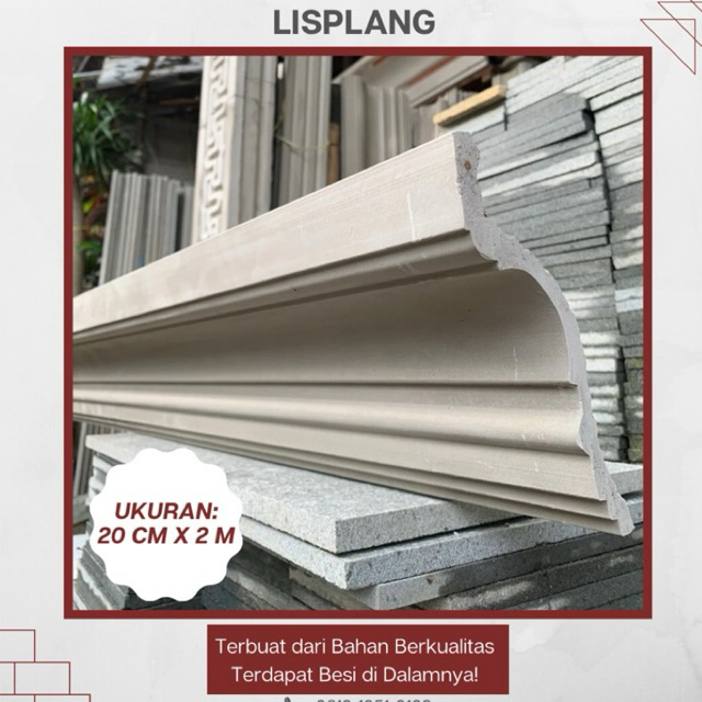Jual Lisplang beton 20 cm x 2 m | lisplang minimalis, lisplang ...