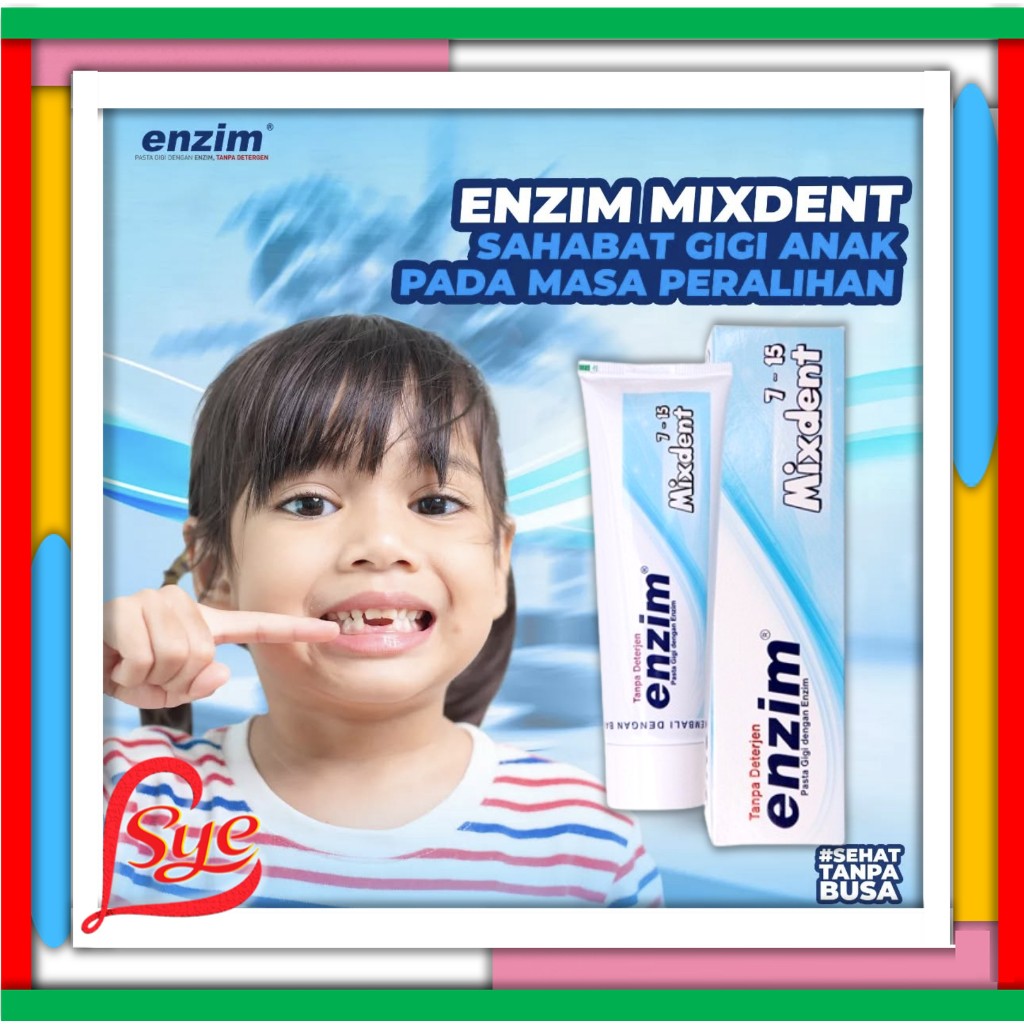 Jual Enzim Odol Mixdent 93gr | Enzym Odol Anak 7-15 Tahun | Pasta Gigi ...